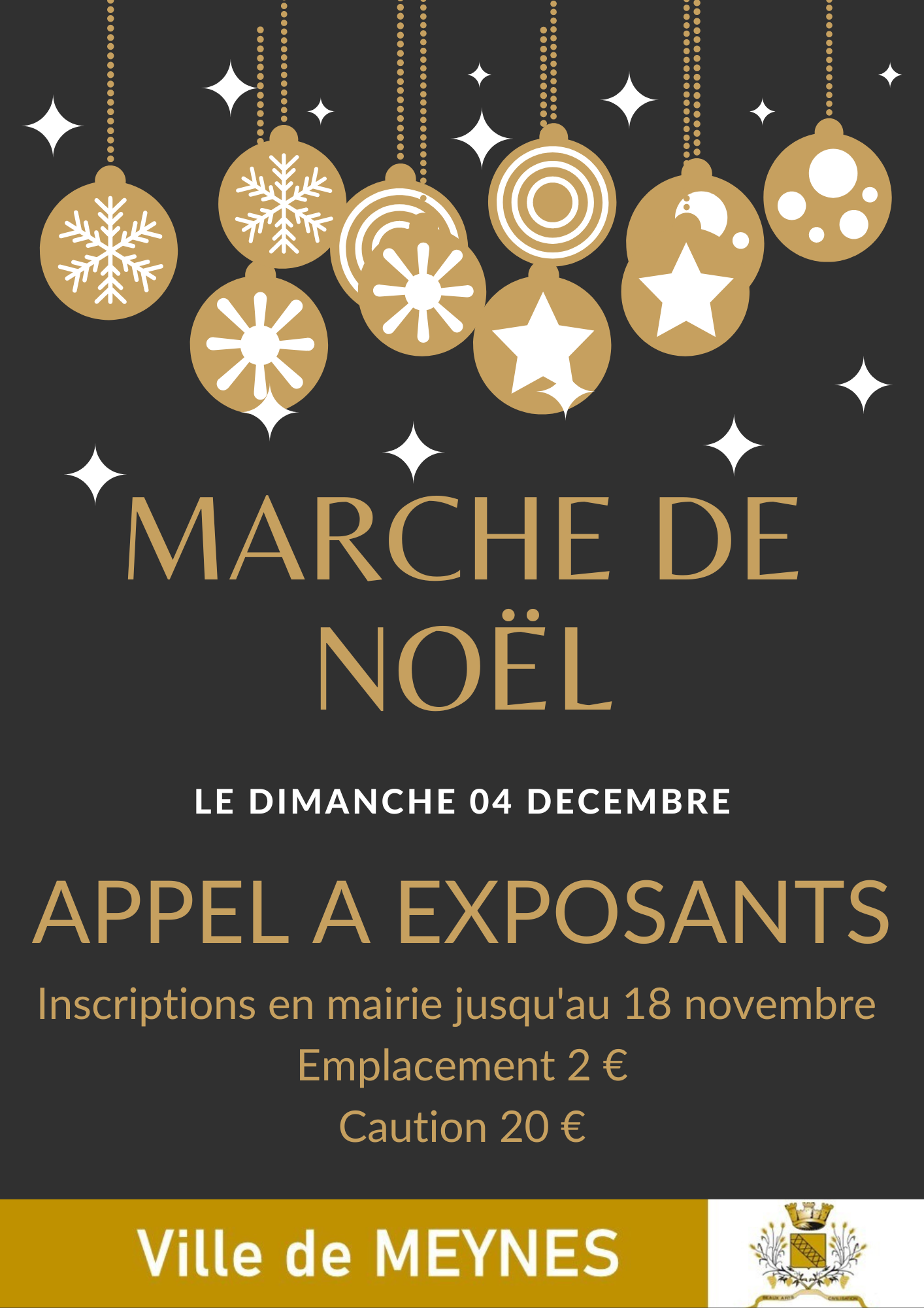 MARCHE DE NOEL le 04 décembre : appel à exposants - Commune de Meynes ... MARCHE DE NOEL le 04 décembre : appel à exposants - Commune de Meynes ...